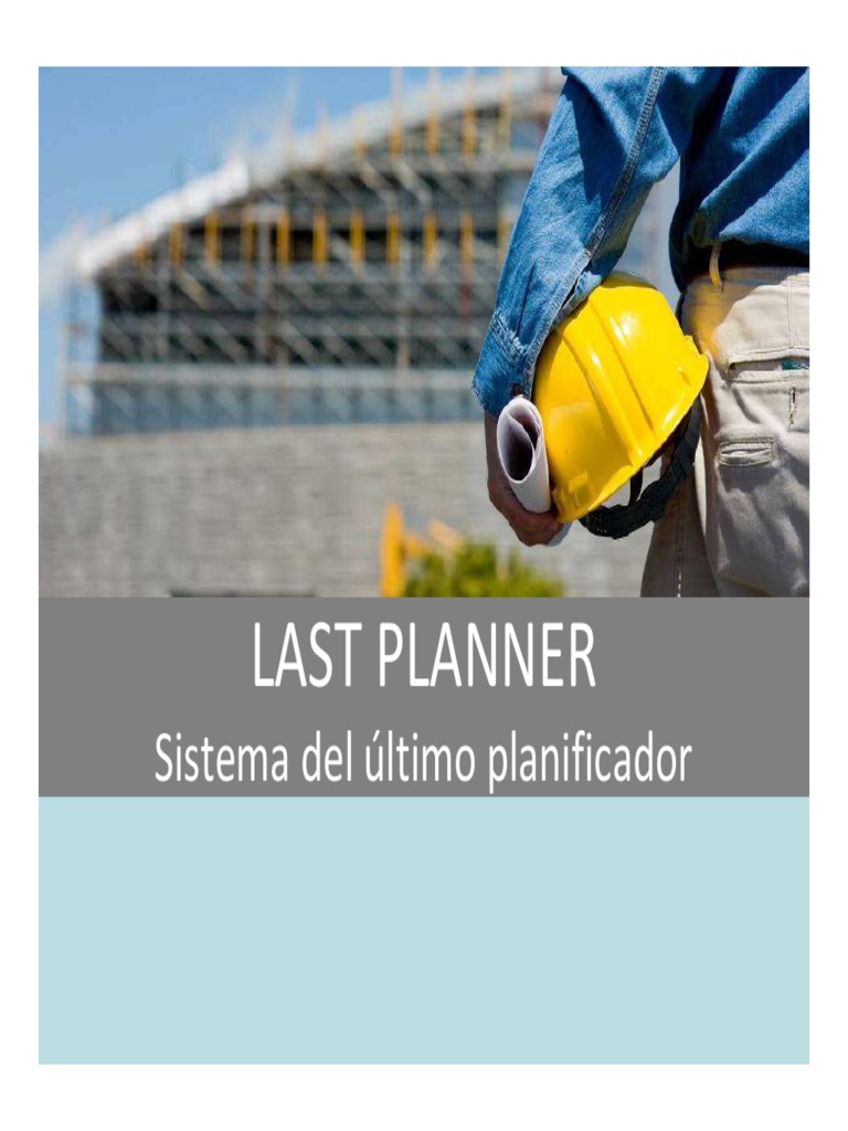 Last Planner | PDF | Planificación | Science