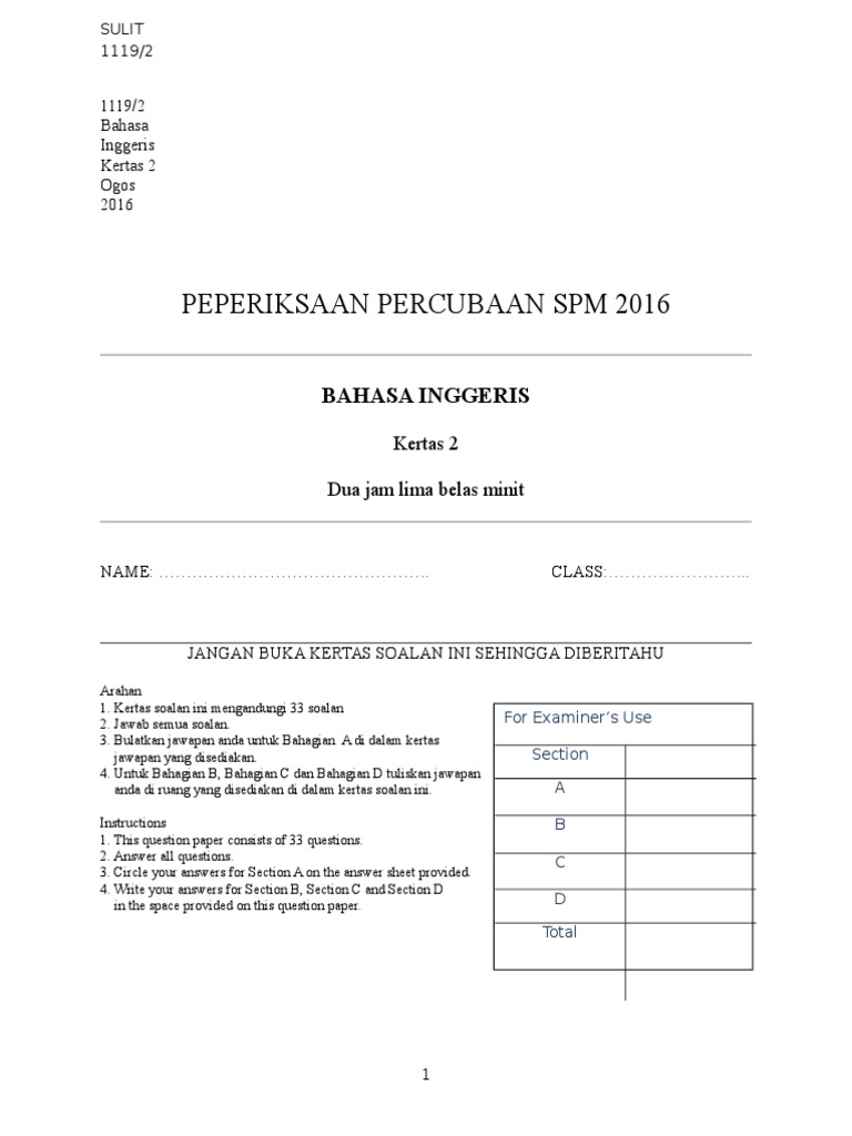 English 1119 Trial Paper | PDF | Rhinoceros | Bears