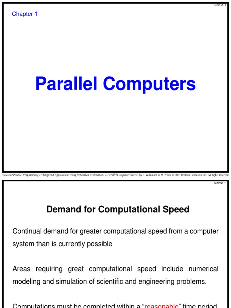 Parallel Computers Networking Pdf Pdf Parallel Computing Computer Cluster