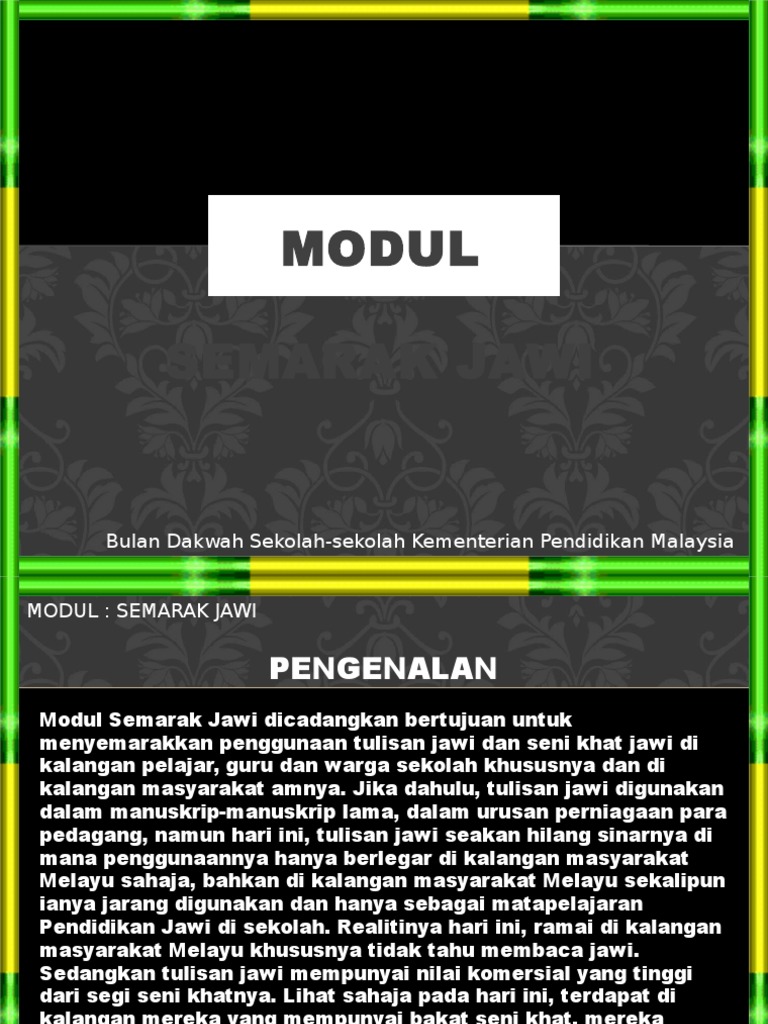 Modul Semarak Jawi | PDF