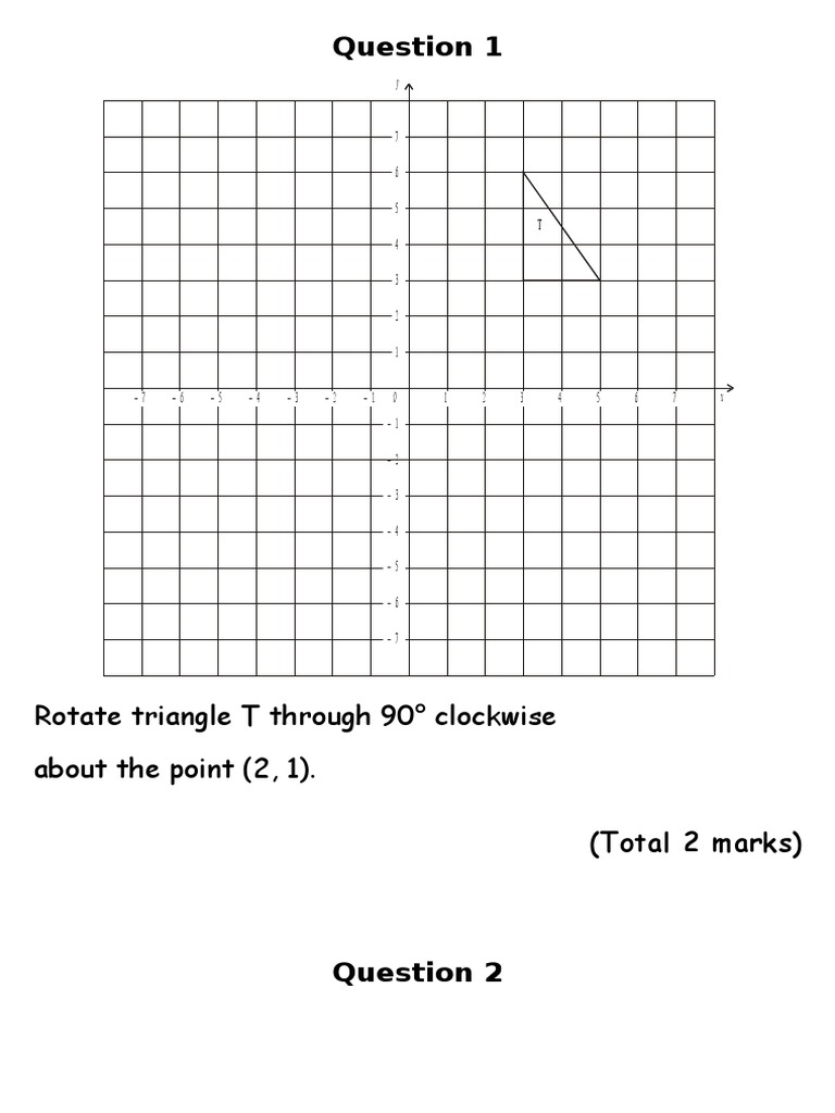 Geometry Transformations Practice Test | PDF | Shape | Triangle