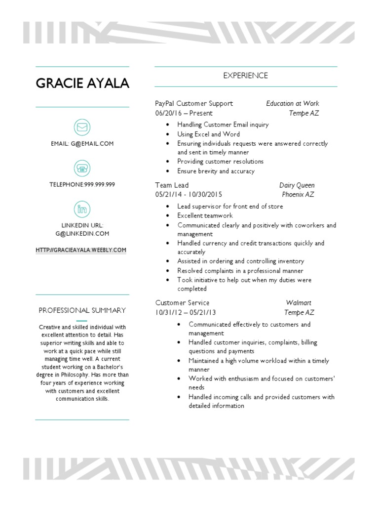 Gracie Ayala Resume | PDF | Career & Growth