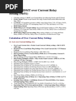 PSM and TMS Settings in Relays | PDF | Relay | Transformer