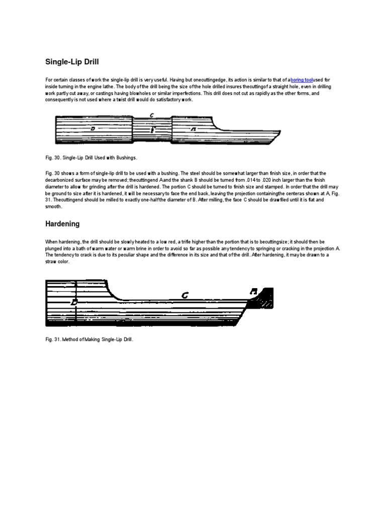 Single Lip Cutter D-Bit | PDF | Drill | Grinding (Abrasive Cutting)