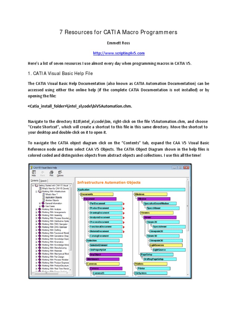 7 Resources For CATIA Macro Programmers | PDF | Visual Basic For Applications | Macro (Computer ...