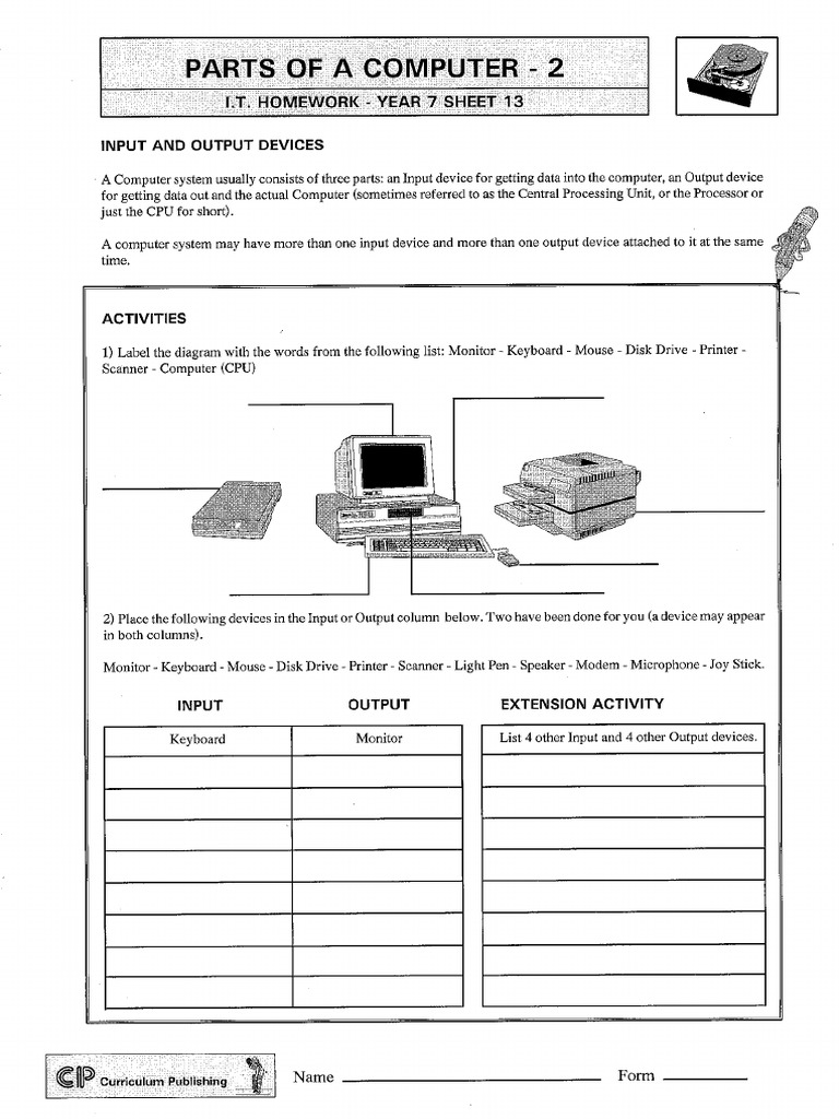 Inputs Outputs Homework | PDF