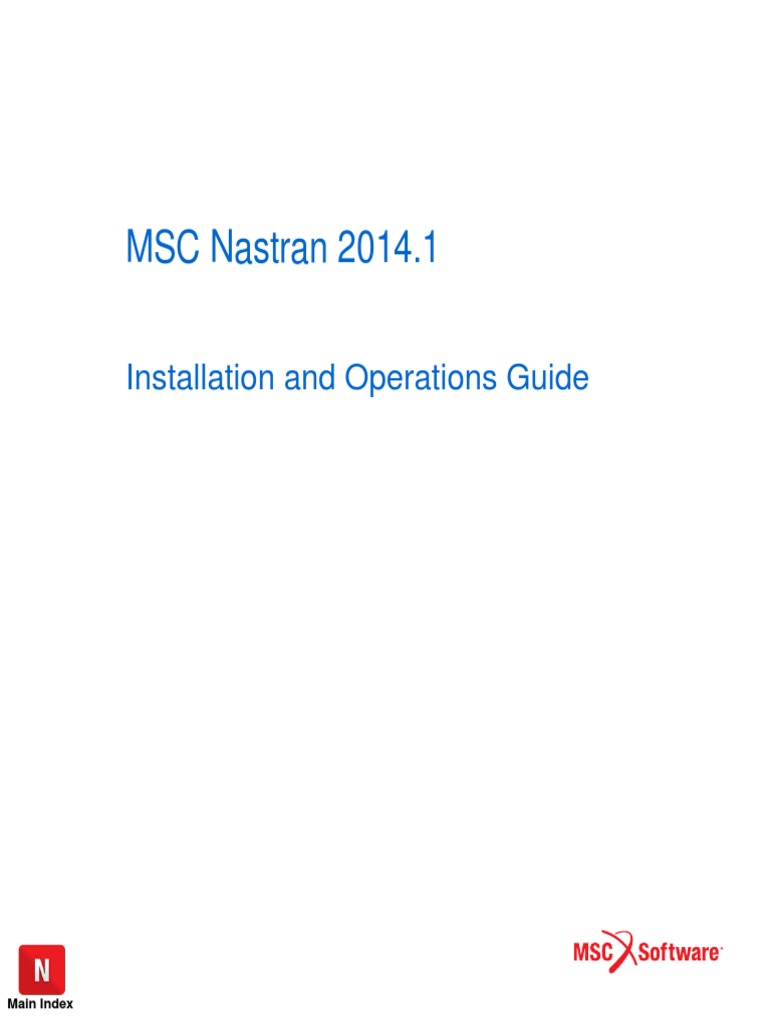 MSC Nastran 20141 Install Guide | PDF | Command Line Interface ...