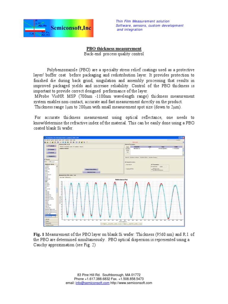 PBO Measurement | PDF