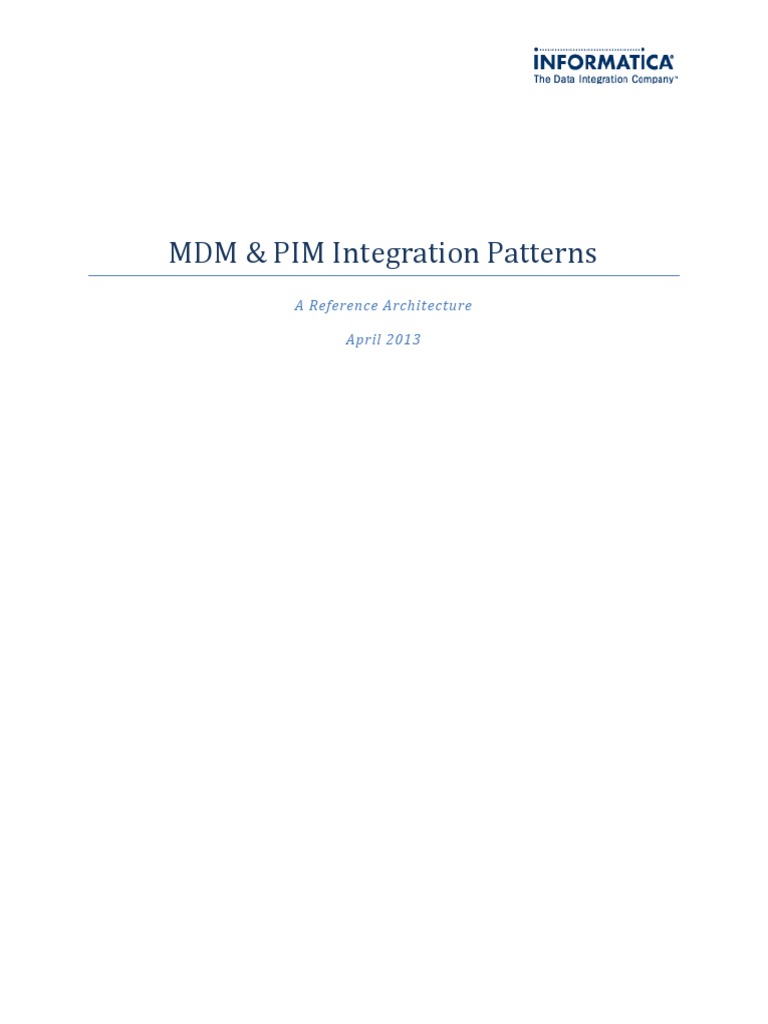 Integrating Master Data Management and Product Information Management ...
