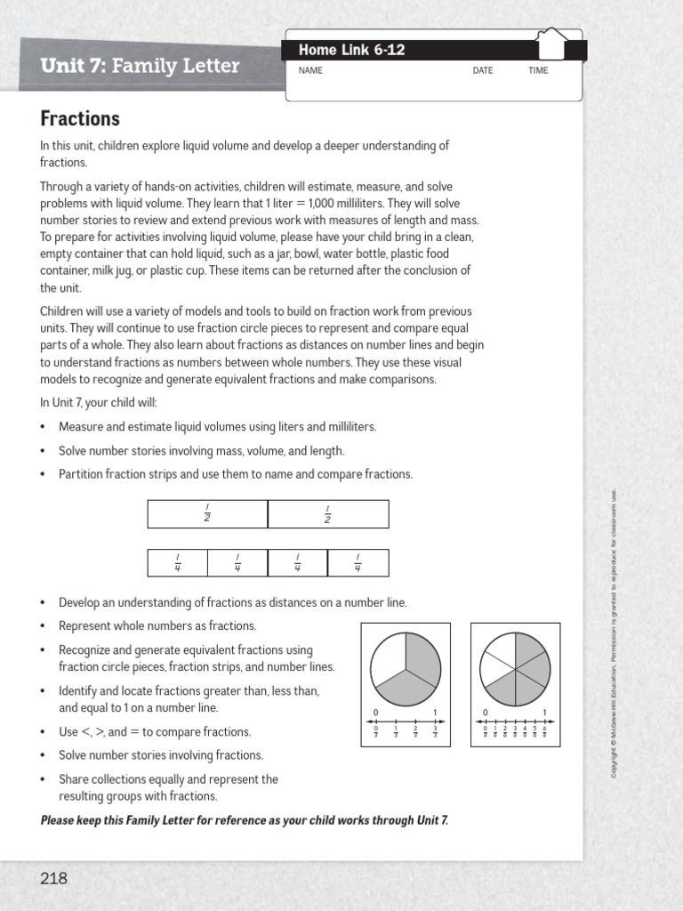Unit 7 | PDF | Fraction (Mathematics) | Teaching Mathematics