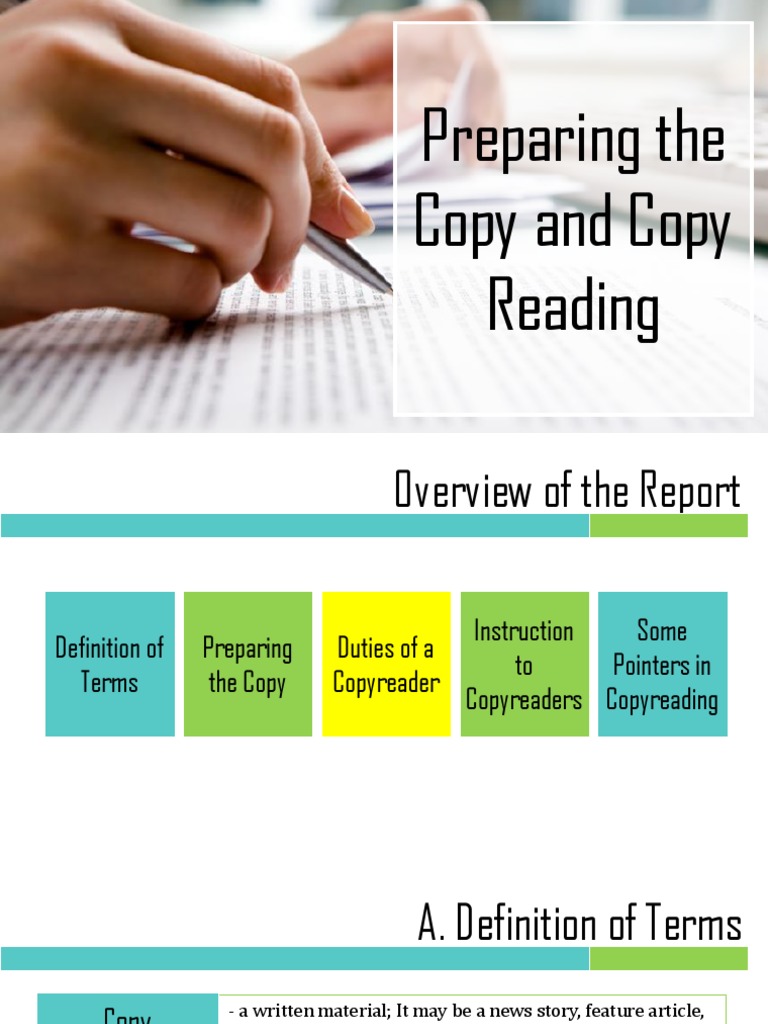 Preparing The Copy and Copy Reading | PDF | Copy Editing | Semiotics