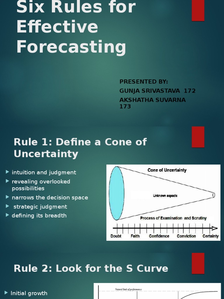 Six Rules For Effective Forecasting | PDF