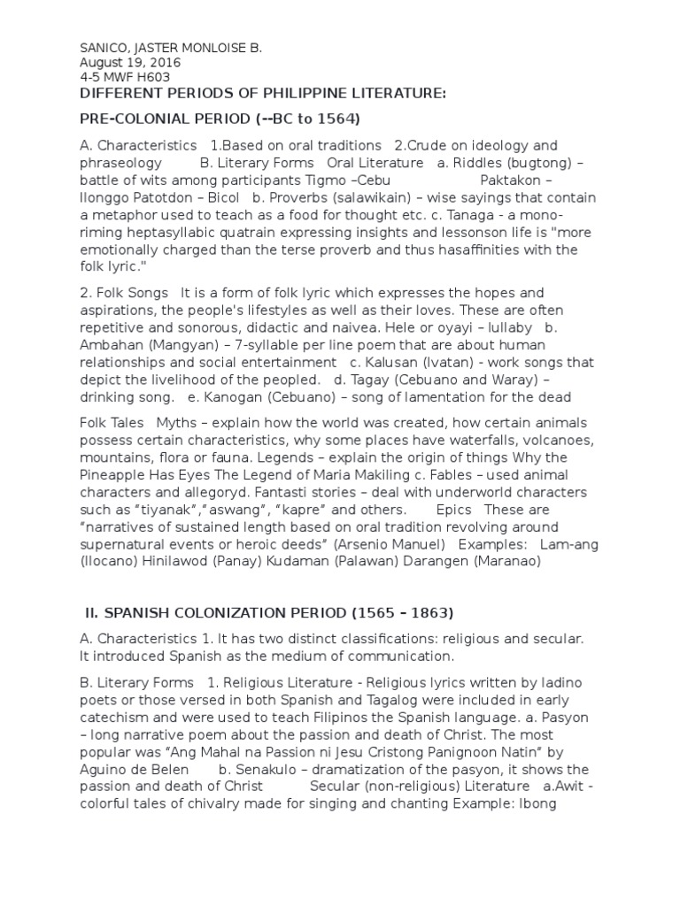 Literature | Philippines | Poetry