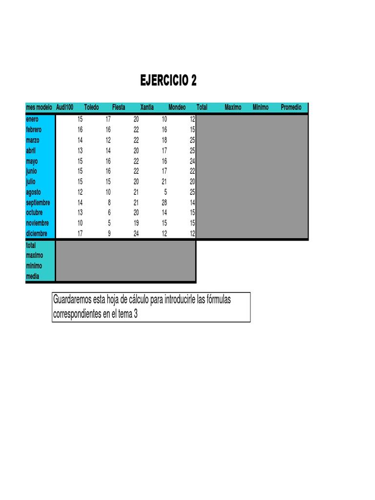 Ejercicios OFIMATICA TEMA 1 - Ejercicio2 | PDF