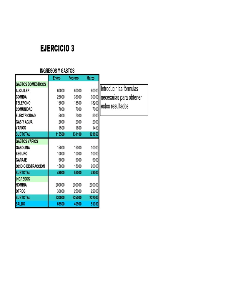Ejercicios OFIMATICA TEMA 3 - Ejercicio3-Tema1-Terminado | PDF