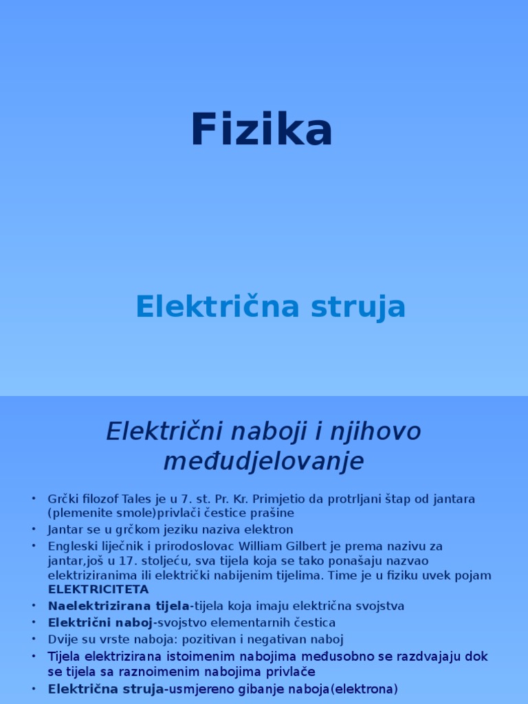 Fizika 8 Razred | PDF