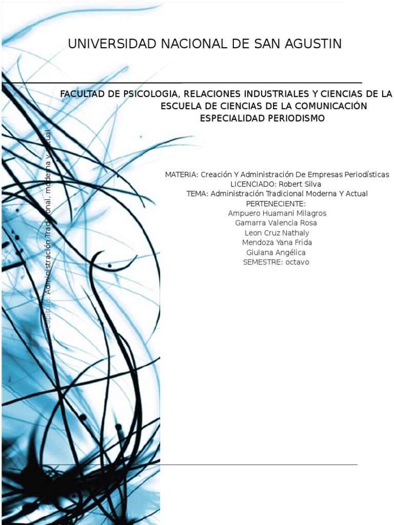 Administracion Tradicional | PDF | Burocracia | Toma de decisiones