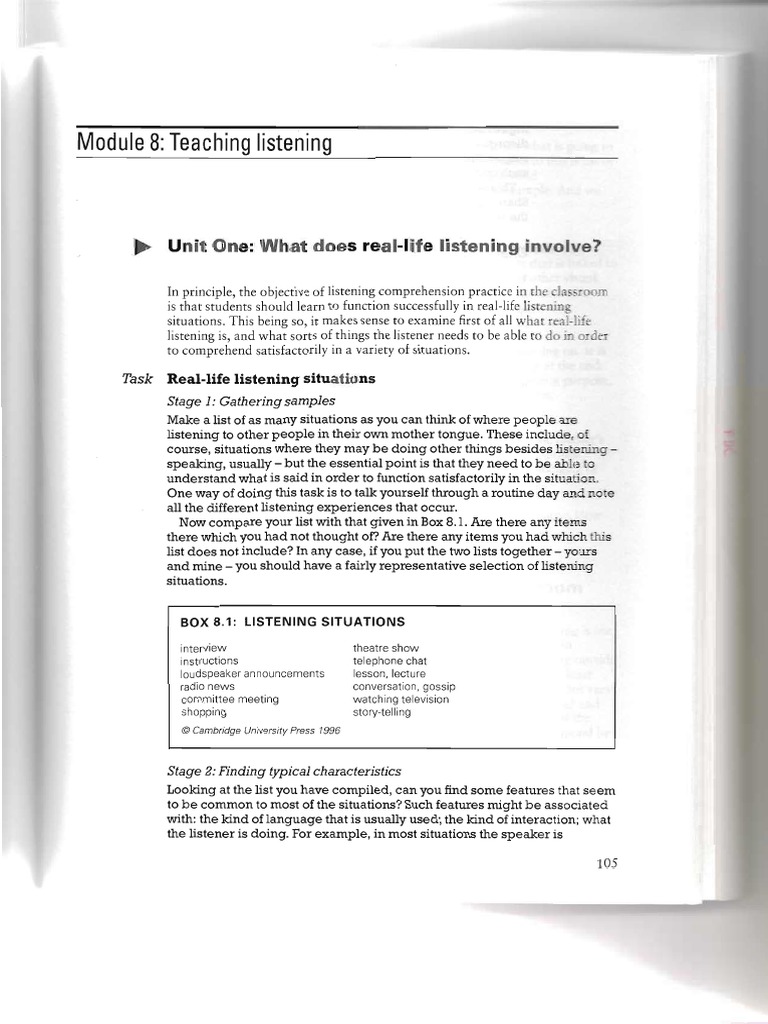 Penny Ur - Teaching Listening PDF | PDF Penny Ur - Teaching Listening PDF | PDF