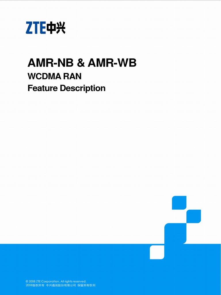 Amr-Nb & Amr-Wb Zte | PDF | Codec | Telecommunications