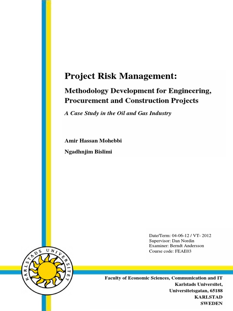 Project Management in Oil and Gas Projects | PDF | Risk Management | Risk