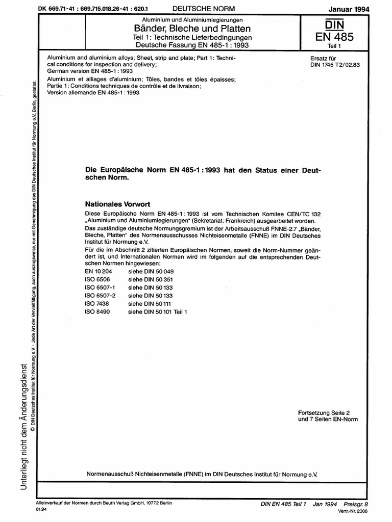 DIN en 485-1_Techn Lieferbed