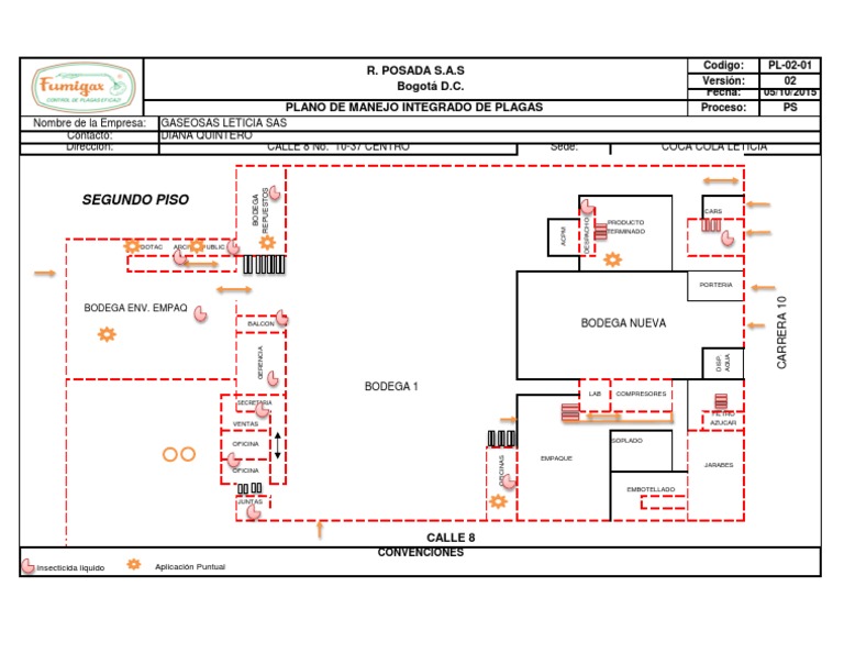 Plano Coca Cola Aplicacio General Segundo Piso 2015 | PDF