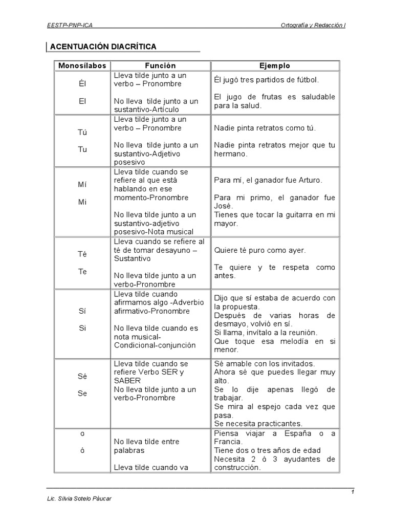 Acento Diacritico | PDF | Lingüística | Idiomas