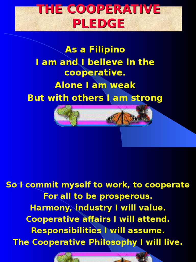 The Cooperative Pledge