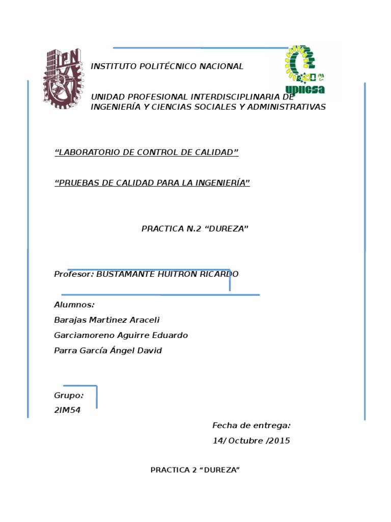Ensayo Microdureza Vickers | PDF | Dureza | Pruebas