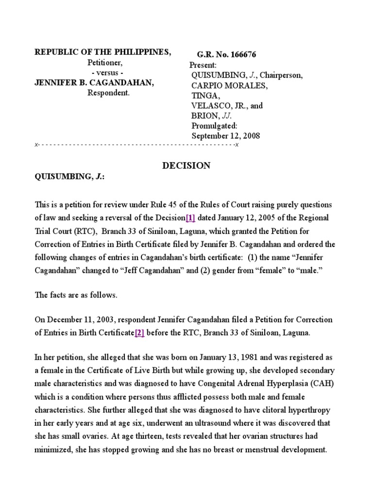 Republic of The Philippines, G.R. No. 166676: Decision | PDF