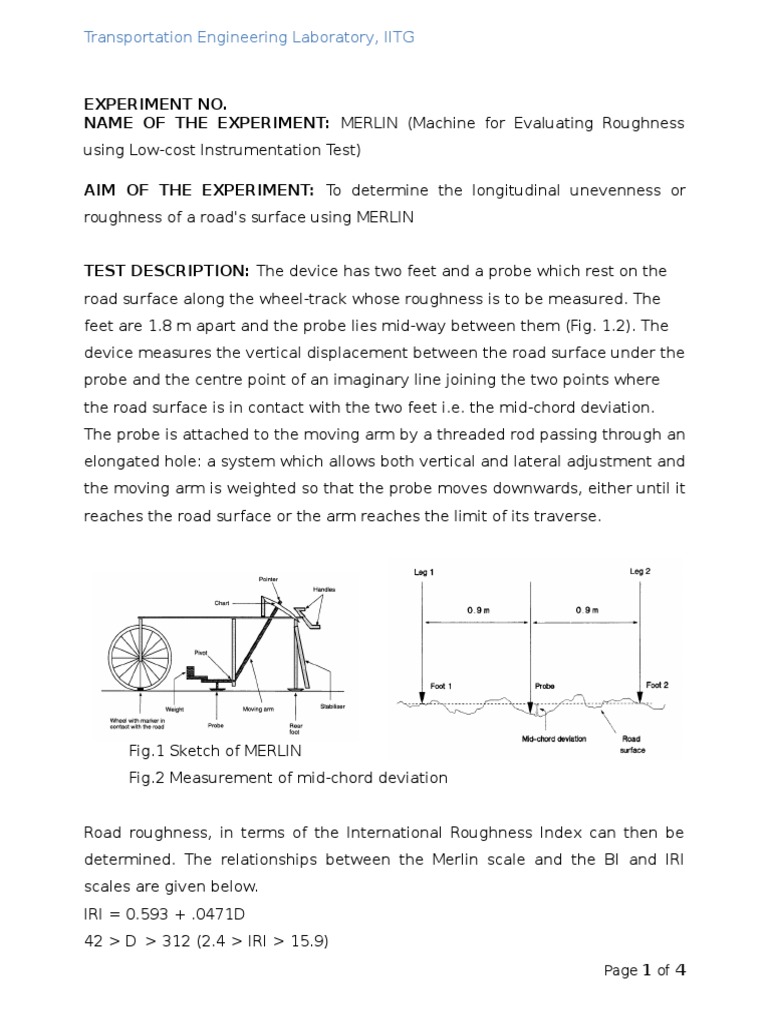 Merlin | PDF | Weighing Scale | Surface Roughness