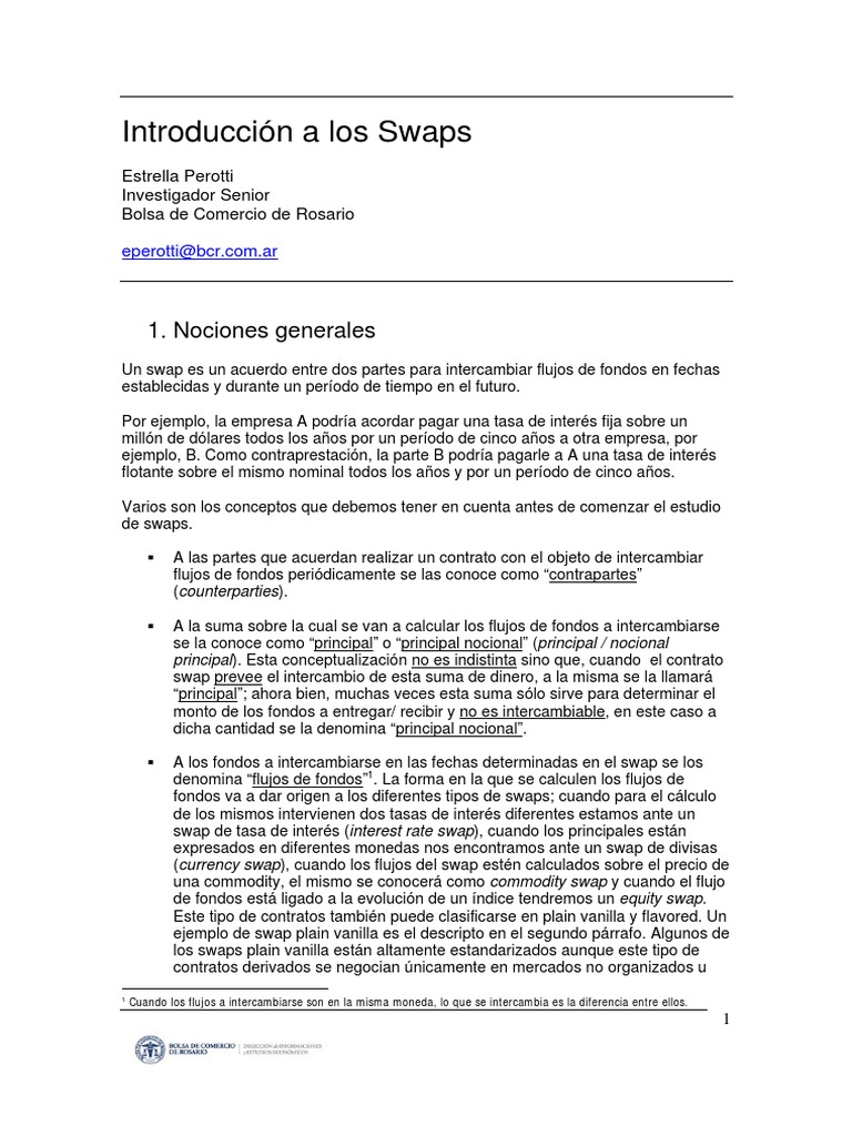 Swaps PDF | PDF | Swap (Finanzas) | Libor