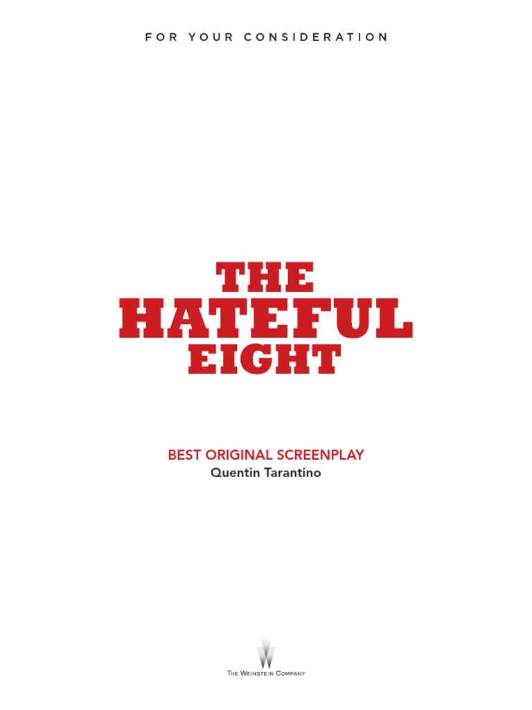 The Hateful Eight Script Pdf - truevload