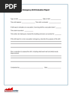 Emergency Response Drill Report Summary | PDF | Emergency ...