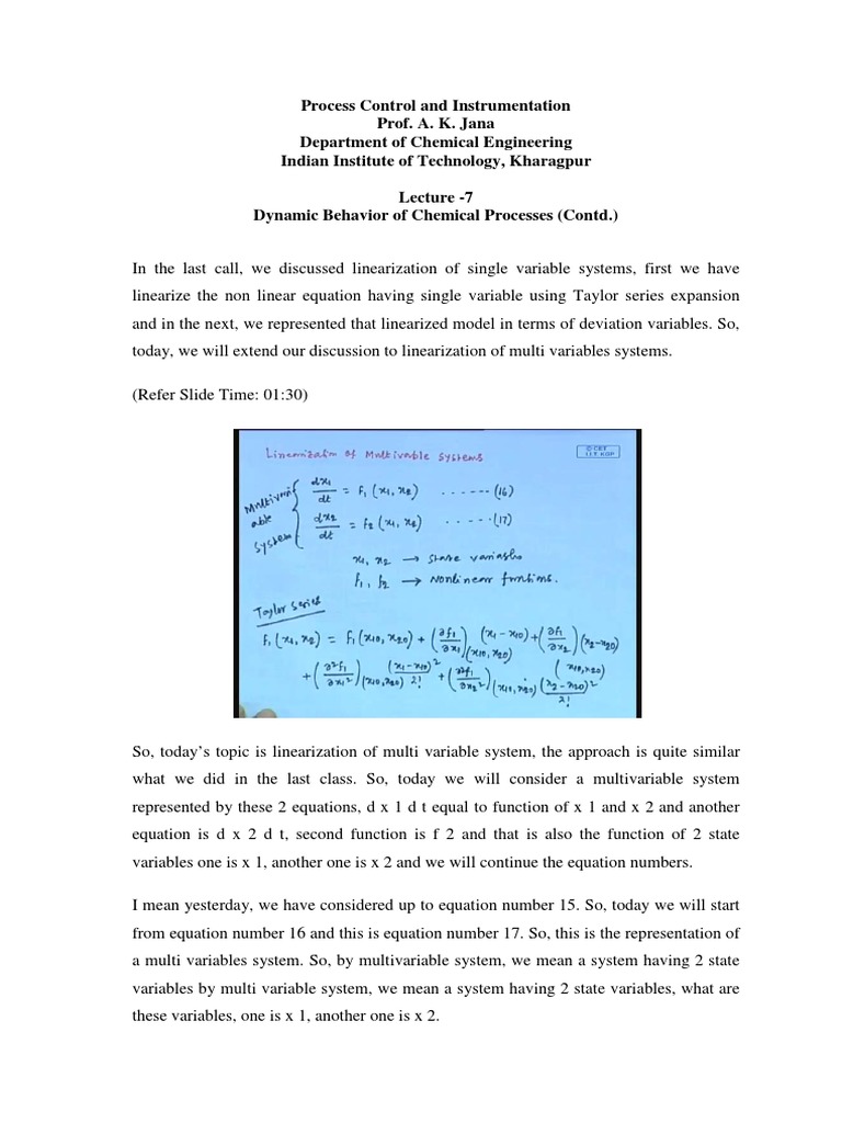 Lec7 PDF | PDF | Equations | Laplace Transform