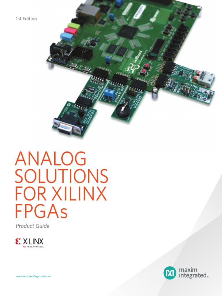 Analog Solutions For Xilinx FPGAs | PDF | Field Programmable Gate Array | Analog To Digital ...