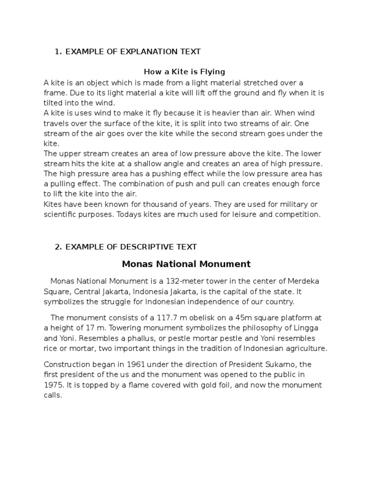 Example of Explanation Text | PDF | Linguistic Morphology | Syntax