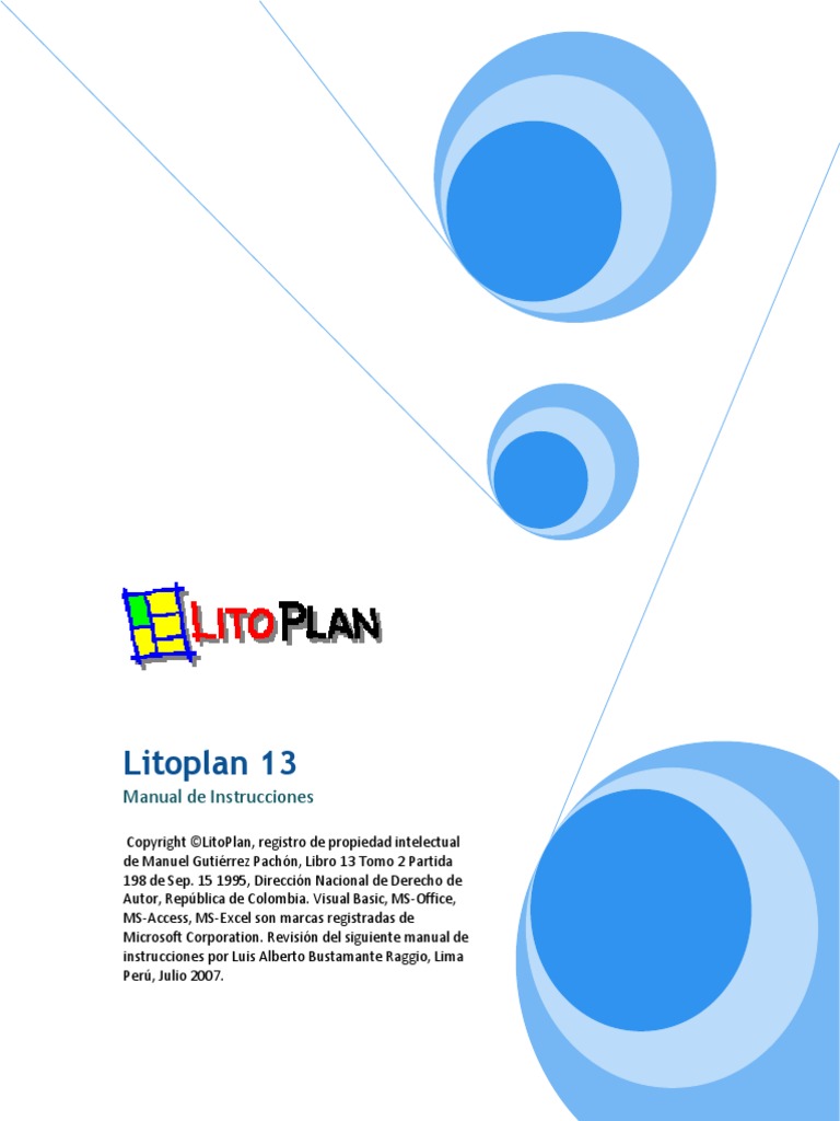 Manual LitoPlan 13 PDF | PDF