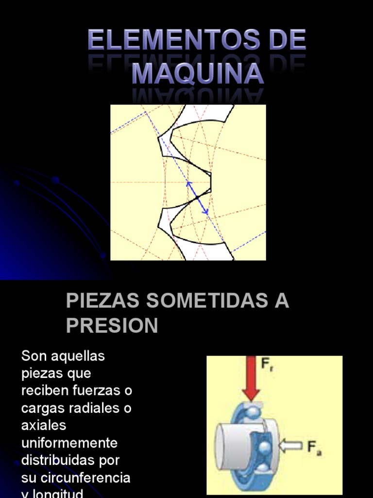 Elementos de Maquina Esfuerzo Radial | PDF | Engranaje | Máquinas