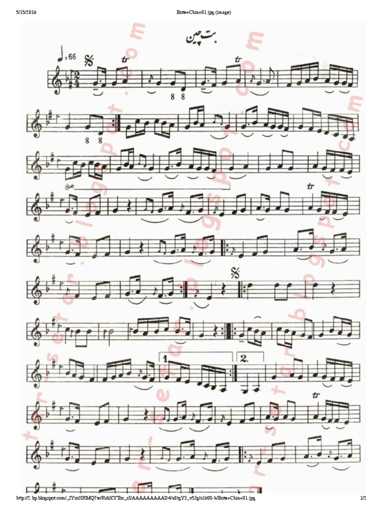 Setar Notes: Bote Chin | PDF