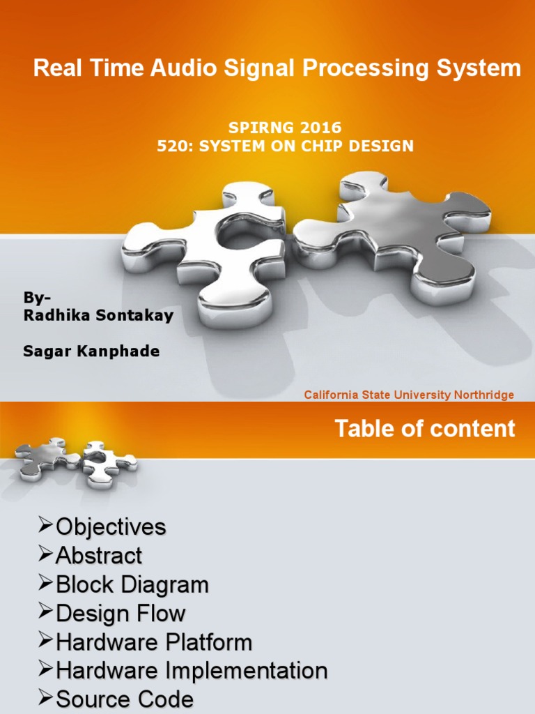 Real Time Audio Signal Processing Systemt | PDF | Digital Audio ...