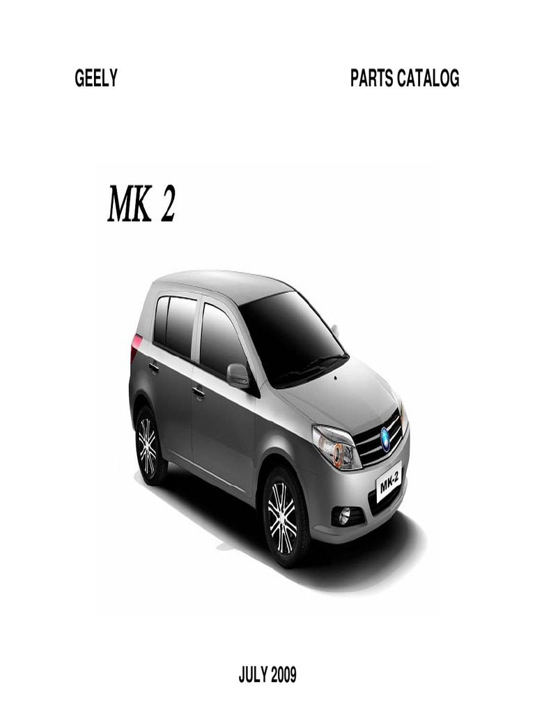 Geely Parts Catalog: JULY 2009 | PDF