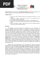 ALS Project Proposal | PDF | Entrepreneurship | Learning