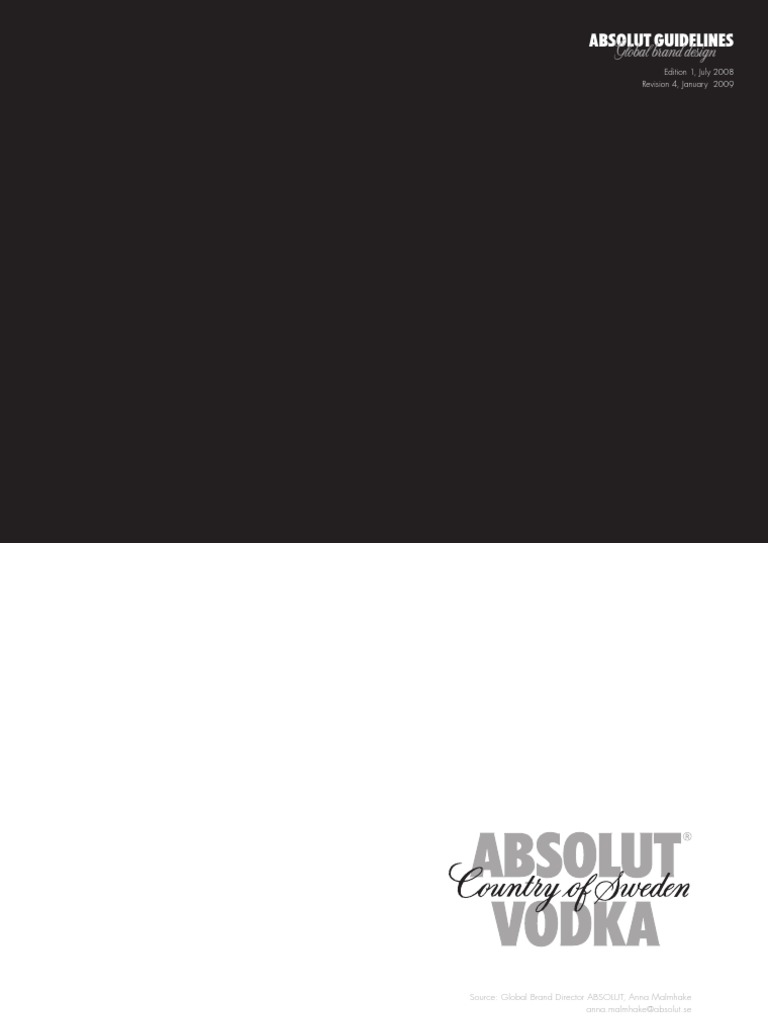 ABSOLUT Brand Design Guidelines | PDF | Magenta | Logos