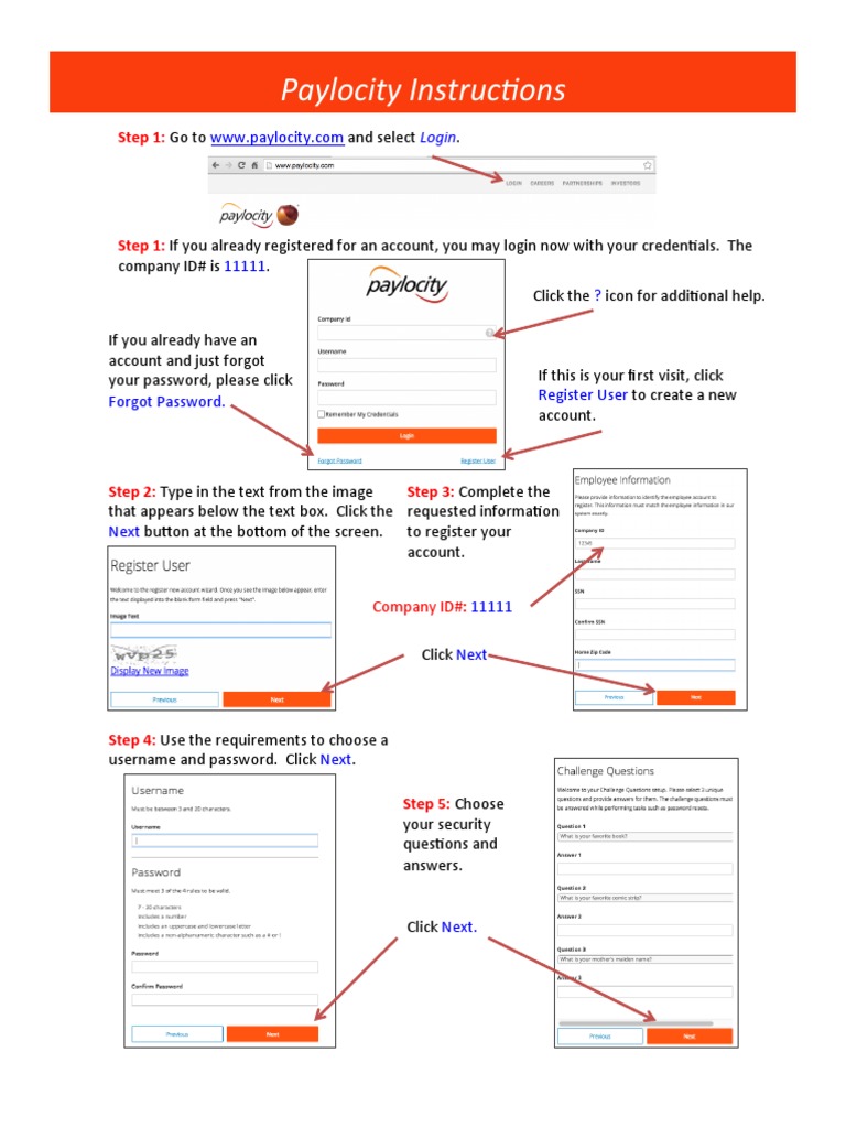Paylocity Instructions | PDF