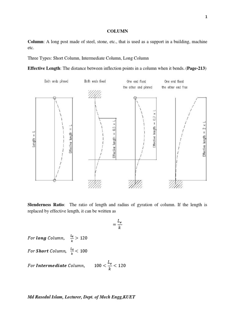 Column Design | PDF | Structural Steel | Teaching Mathematics
