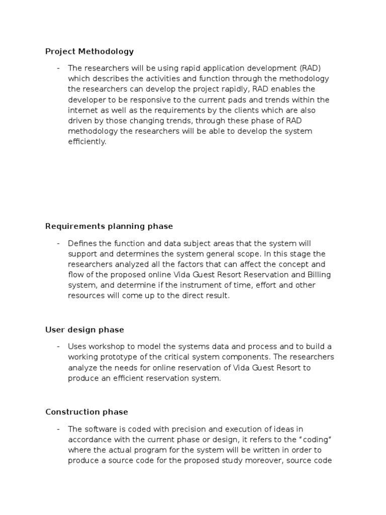 Project Methodology | PDF