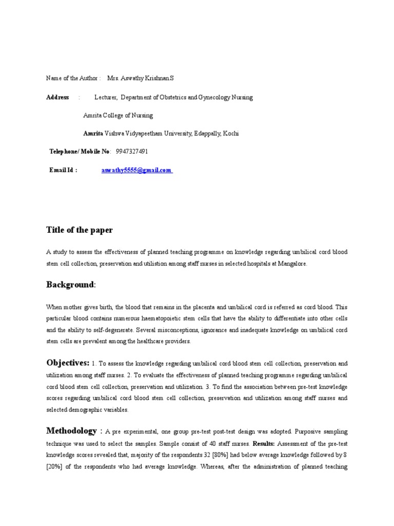 Aswathy Krishnan Abstract | PDF