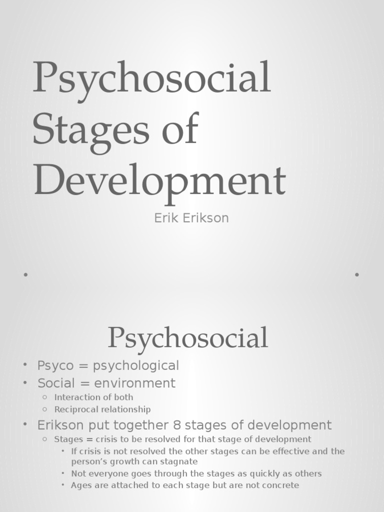 Psychosocial Stages of Development | PDF | Developmental Psychology ...