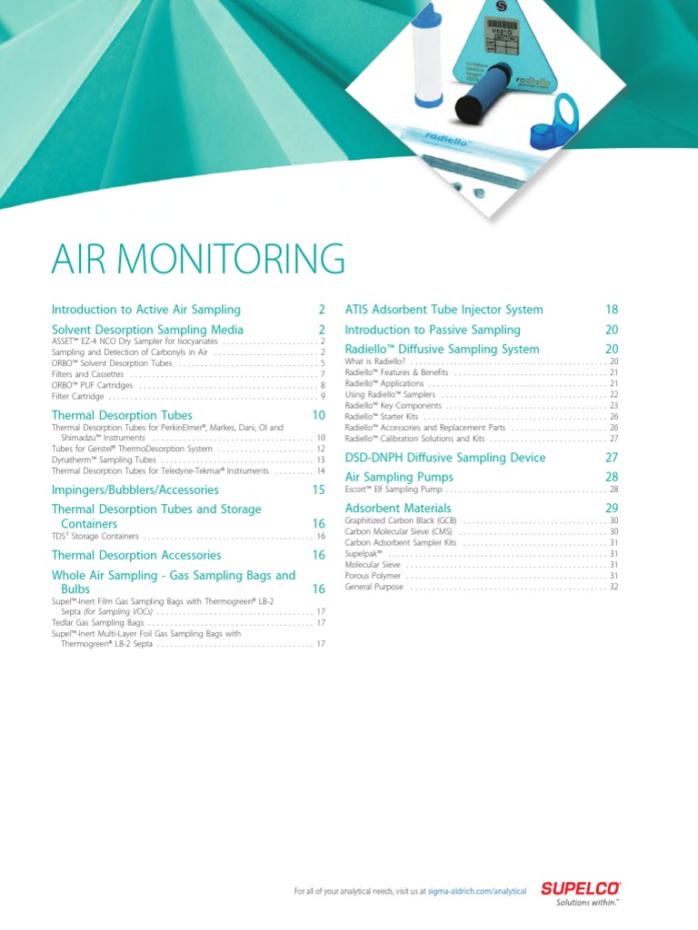 Air Monitoring: For All of Your Analytical Needs, Visit Us at | PDF ...